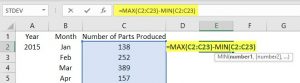 Excel Function for Range | Formulas to Calculate Range Function in Excel