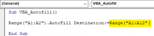 VBA AutoFill | How to Use VBA AutoFill Function in Excel?