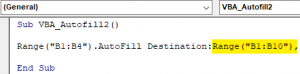 VBA AutoFill | How to Use VBA AutoFill Function in Excel?