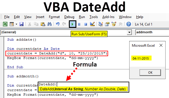 VBA DateAdd Examples Of Excel VBA DateAdd Function