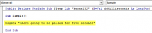VBA Sleep | How to Use Excel VBA Sleep Function with Examples?