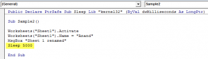 VBA Sleep | How to Use Excel VBA Sleep Function with Examples?