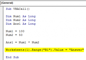 VBA Call Sub | How to Call Sub in Excel VBA with examples?