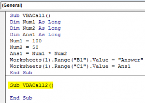 VBA Call Sub | How to Call Sub in Excel VBA with examples?