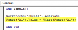 VBA UCASE | How to Use Excel VBA UCASE Function?