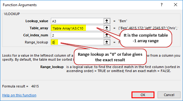 VLOOKUP Table Array How To Use Table Array In Excel With Examples 