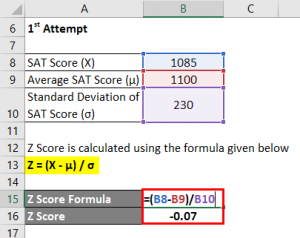 Z Score Formula | Calculator (Examples with Excel Template)