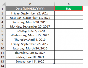 Day Formula in Excel | How to Use Excel Day Formula with Examples?