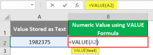 VALUE Formula in Excel | How to Use VALUE Formula in Excel?