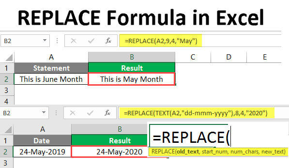 REPLACE Formula In Excel How To Use REPLACE Formula In Excel 