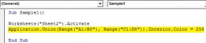VBA Union | How to Use VBA Union Function in Excel?