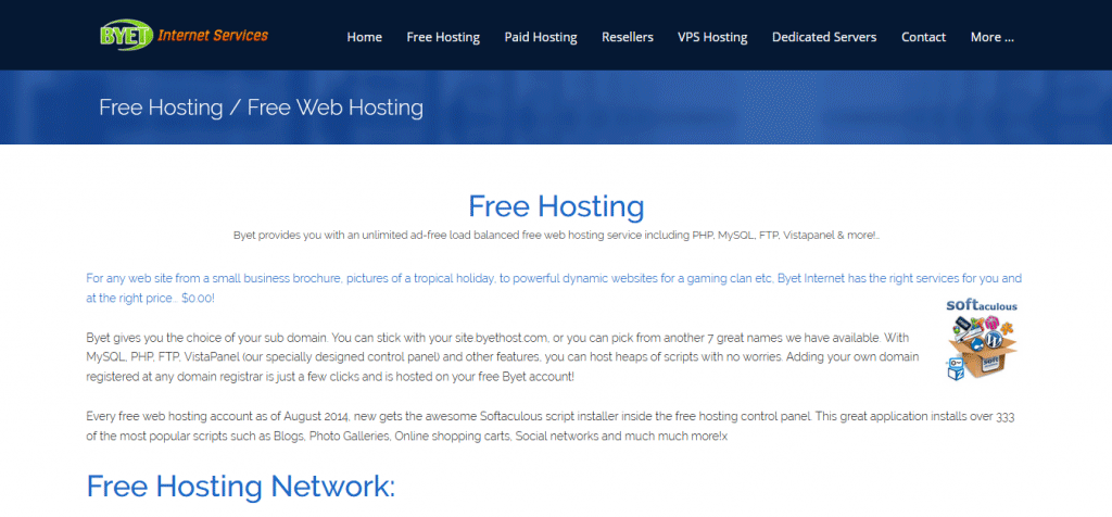 Free Web Hosting Sites | List of Free Web Hosting Sites