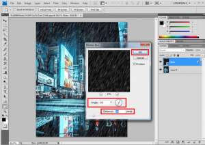 Rain Effect in Photoshop | Learn How to create Rain Effect in Photoshop