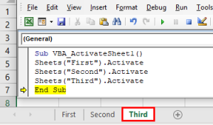 VBA Activate Sheet | How to Activate Sheet in Excel VBA?