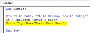 VBA DatePart | How to Use DatePart Function in Excel VBA with examples