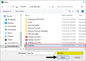 VBA GetOpenFileName | How to open file using GetOpenFileNam in VBA?