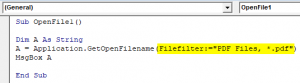 VBA GetOpenFileName | How to open file using GetOpenFileNam in VBA?