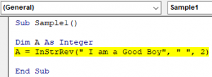 VBA InStrRev | How to Use Excel VBA InStrRev with examples?