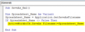 VBA Save As | Examples to Save Excel File using VBA Save As Function