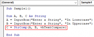 VBA StrComp | How to Use VBA StrComp Function in Excel?