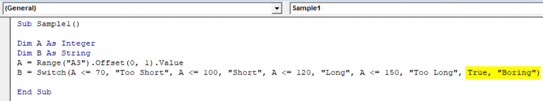 Vba Switch How To Use Switch Statement In Excel Vba
