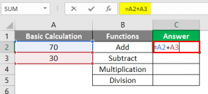 Excel Calculations - Uses of Calculations Basic Functions in Excel
