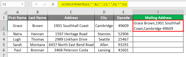 Concatenate Strings In Excel How To Use Concatenate Strings In Excel 