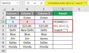 Matching Columns in Excel | How to Match Columns in Excel?
