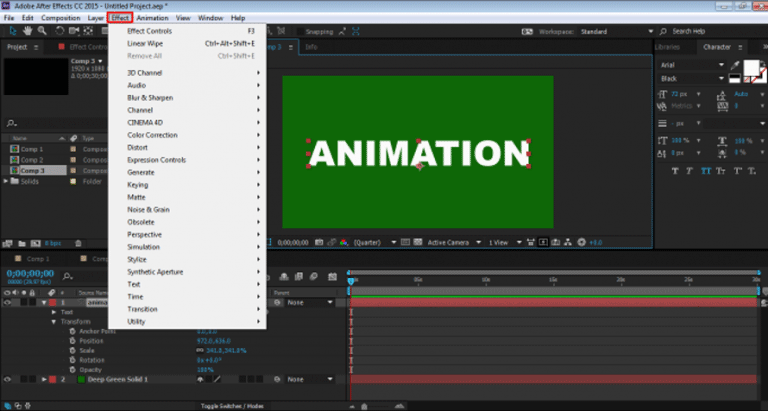 Text Effects in After Effects | Examples to Depict Text Animation Effects