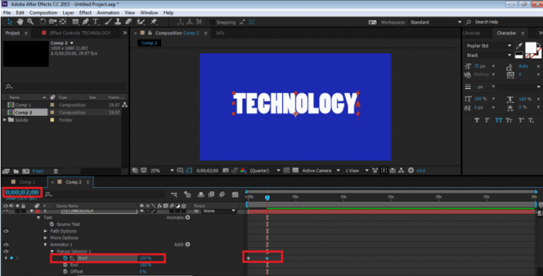 Text Effects in After Effects | Examples to Depict Text Animation Effects