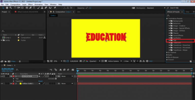 Text Effects in After Effects | Examples to Depict Text Animation Effects