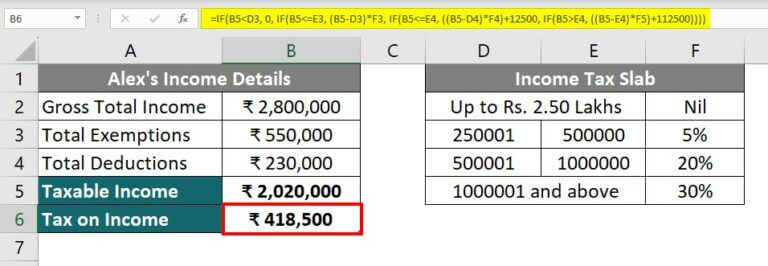 Calculate Income Tax in Excel: AY 2024-25 Template & Examples