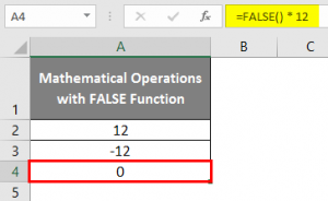 FALSE Function in Excel | How to Use FALSE Function in Excel?