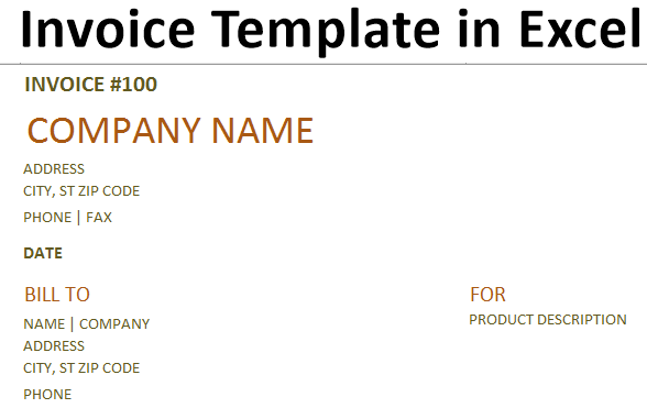 Invoice Template In Excel How To Create Invoice Template In Excel 