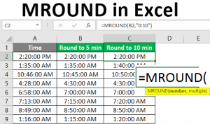 MROUND in Excel | How to Apply MROUND in Excel with Examples?