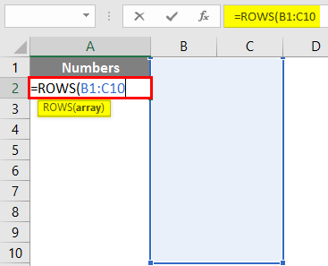 ROWS Function in Excel | Examples to Use ROWS Function in Excel