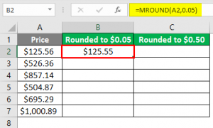 MROUND in Excel | How to Apply MROUND in Excel with Examples?