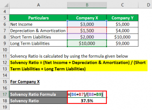 Solvency Ratio | Examples of Solvency Ratio with Step By Step Calculation