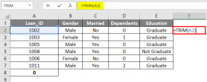 TRIM Formula in Excel | Using TRIM Formula in Excel with Examples