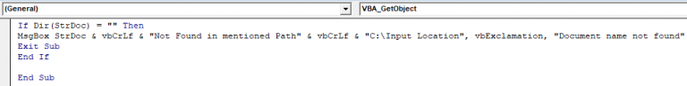 Vba Getobject Example Of Getobject Function In Excel Vba