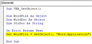 VBA GetObject | Example of GetObject Function in Excel VBA