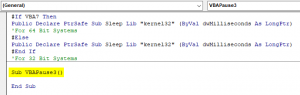 VBA Pause | Pause VBA Code by Wait and Sleep Application