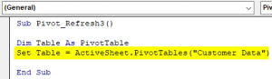VBA Refresh Pivot Table | How to Use Refresh Pivot Table in Excel VBA
