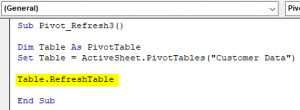 VBA Refresh Pivot Table | How to Use Refresh Pivot Table in Excel VBA