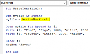 VBA Write Text File | How to Write Text File in Excel VBA?