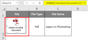 Embedded in Excel | How to Insert Embedded Objects in Excel?
