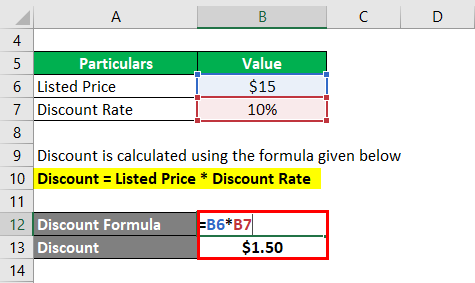 Discount Formula | Calculator (Examples with Excel Template)