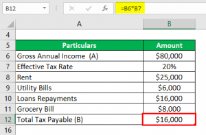 Disposable Income Formula | Examples with Excel Template