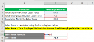 Labor Force Participation Rate Formula | Examples with Excel Template