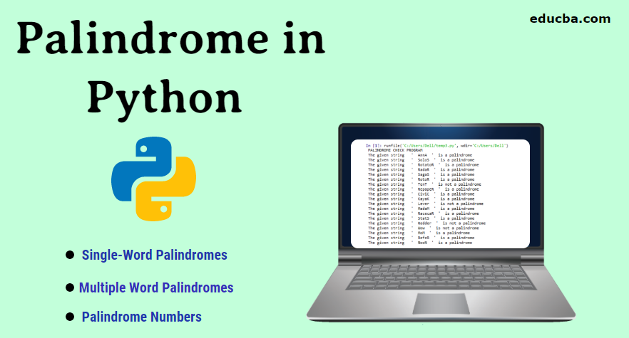 Palindrome In Python Different Techniques And Types With Example